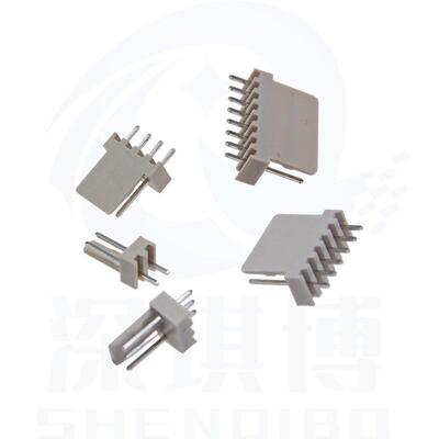 KF2510直针2.54MM间距2/3/4/5/6P接插件米色针座耐温直插DIP