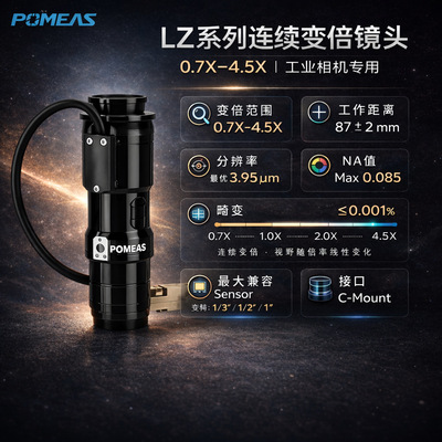 PomeasC口变倍工业镜头