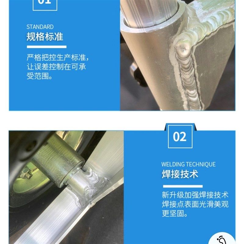 铝制四轮多功能推车静音平板手推工具车家用O搬运车铝制轻便大轮