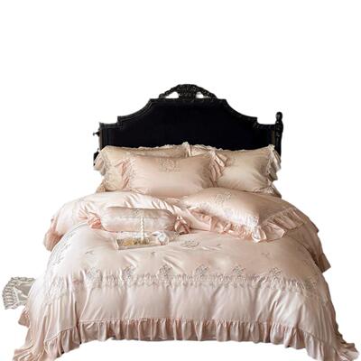 少女甜高密10支兰精天夏丝季女生卧室床品0家用YLS-2024美四件套