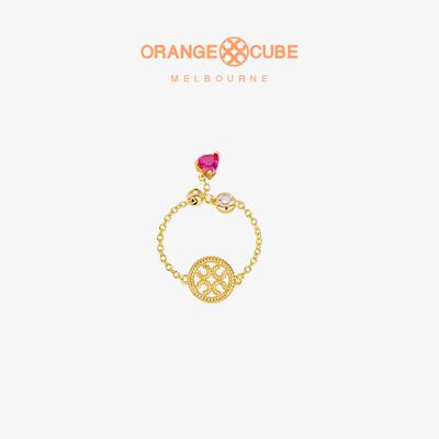 Orange Cube星芒戒指银饰小众设计925银轻奢浪漫饰品女友新年礼物