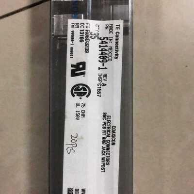 (询价)5414409-1 同轴连接器 BNC接头 75Ω, 通孔