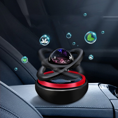 Solar Magnetic Levitation Car Rotating Car Decoration