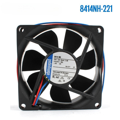 原装德国进口8414NH-221 8025 24V 2.4W 滚珠 8cm静音变频器风扇