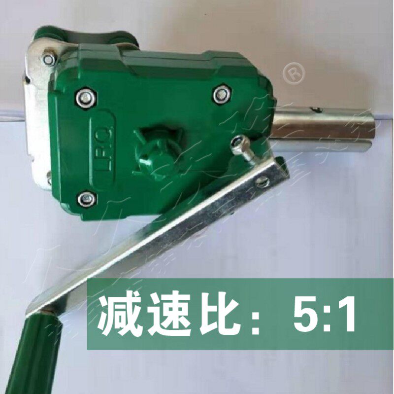 大棚卷膜器卷帘机手动p养殖场猪温室配件蔬菜侧顶涡轮摇膜器放风