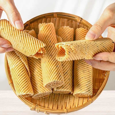 老式手工鸡蛋卷 蛋酥卷传统手工蛋黄卷 办公休闲零食小吃独立包装