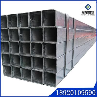 40*60热镀锌方管方矩管锌铝镁冷电镀锌带管材质235和355现货过磅