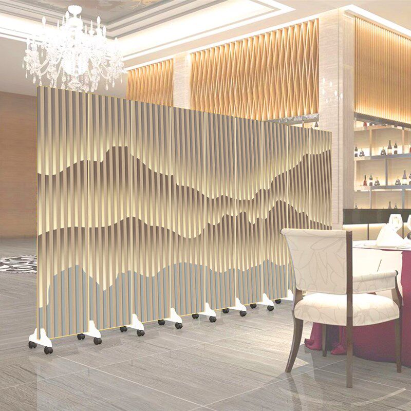 定制新中式屏风隔断酒店饭店公司家用办公室客厅可移动推拉折叠屏