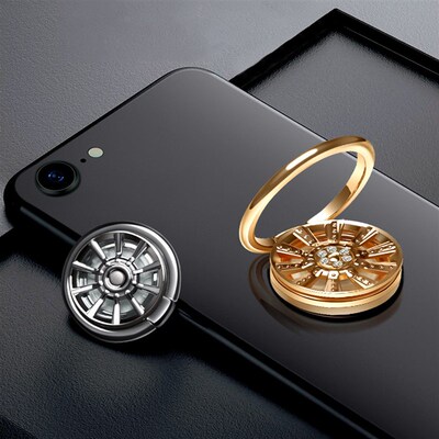 极速Fidget Spinner Metal Mobile Phone 360 Degree Rotate Ring