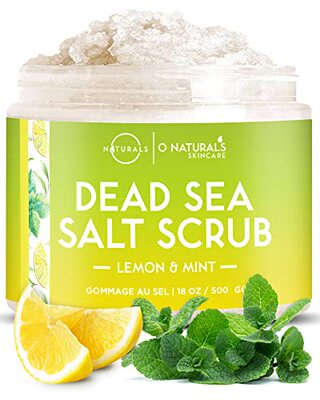 O Naturals Exfoliating Lemon Oil Dead Sea Salt Deep-Cleansin