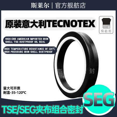 进口意大利TECNOTEX液路坚TSE/SEG吊车油缸拉杆夹布组合高压油封