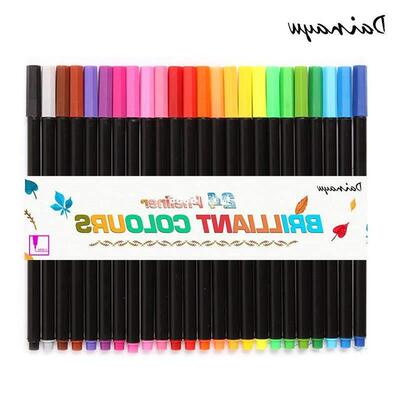 0.4 Mm 24 Colors Fineliner Pens Superfine Marker Pen Water