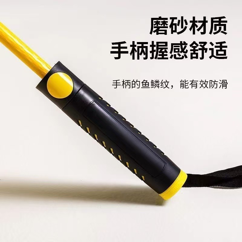 高尔夫雨伞带防水套半自动开合车用直杆伞结实抗风黑胶防晒