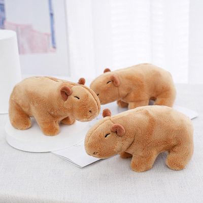 跨境仿真水豚鼠毛绒玩具玩偶capybara孩子礼物可爱水豚鼠公仔娃娃