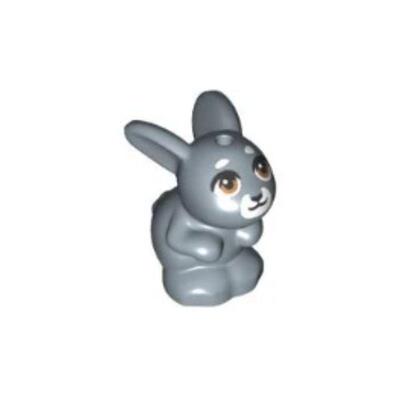 乐高/LEGO积木零配件 6416680 34050pb04 沙蓝色 蹲坐 小兔子