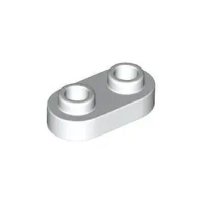 乐高/LEGO积木零配件 6210272 35480 白色 1x2 圆角孔板