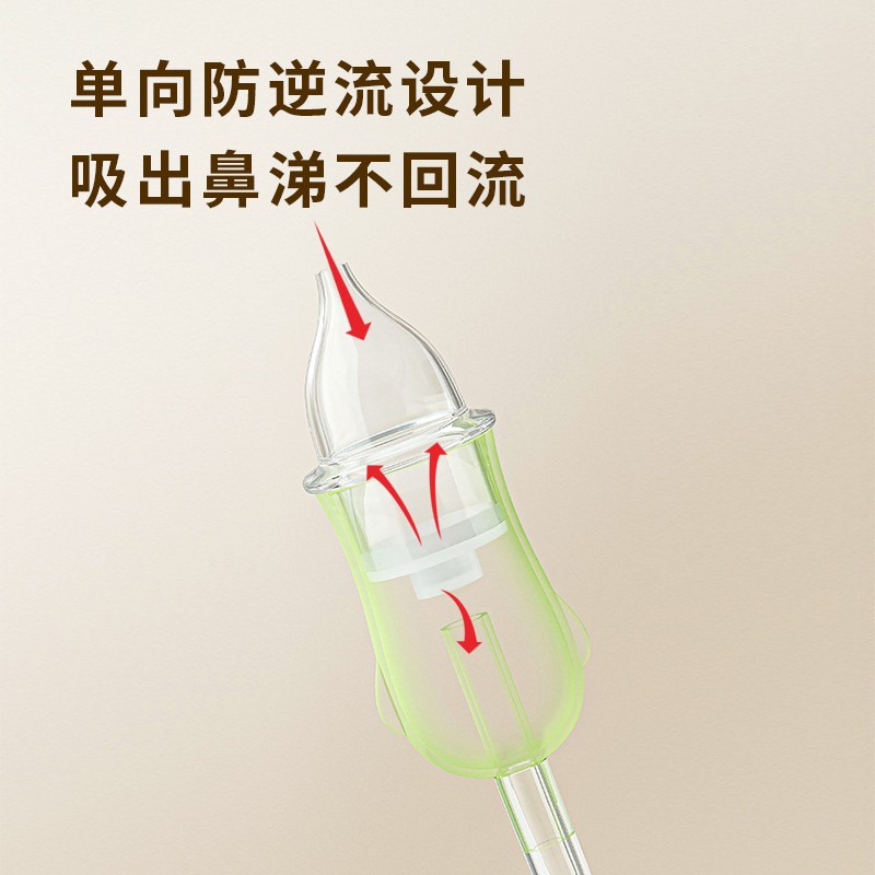 布比熊婴幼儿手拉负压吸鼻器鼻涕鼻屎神器新生家用宝宝清洗功能