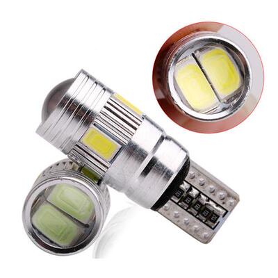 适用汽车led灯 canbus 解码T10 5630 6SMD W5W led示宽灯10灯