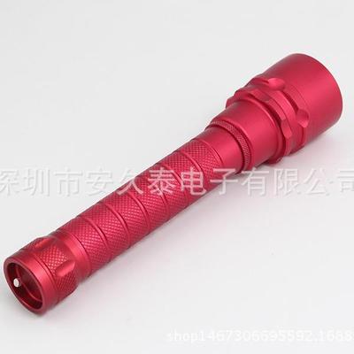 T6-L2LED潜水手电筒铝合金无极调光强光远射外照明手电