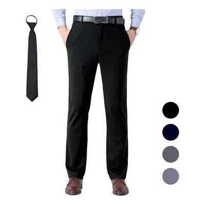 H 48886 Men Comfortable Dress Pants Casual休闲休闲裤