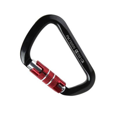 厂家主新款D型攀岩锁扣自动锁登山空中瑜伽DXTN吊床挂钩26KN