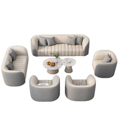 轻奢售楼处大堂会客洽谈沙发桌椅组合商务接待办公休息区休闲沙发