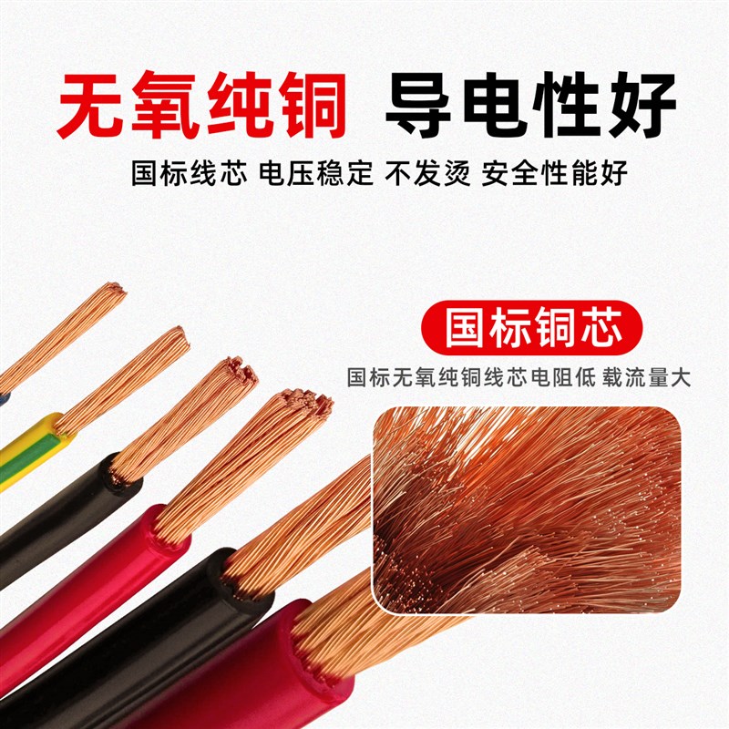 黄河云缆ZC-BiVR电线国标铜芯软线单股多芯10/16/25平方纯铜软线