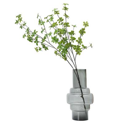 代简现约何层叠几玻62236璃花器花摆件轻奢样瓶板房售楼处玄关饰