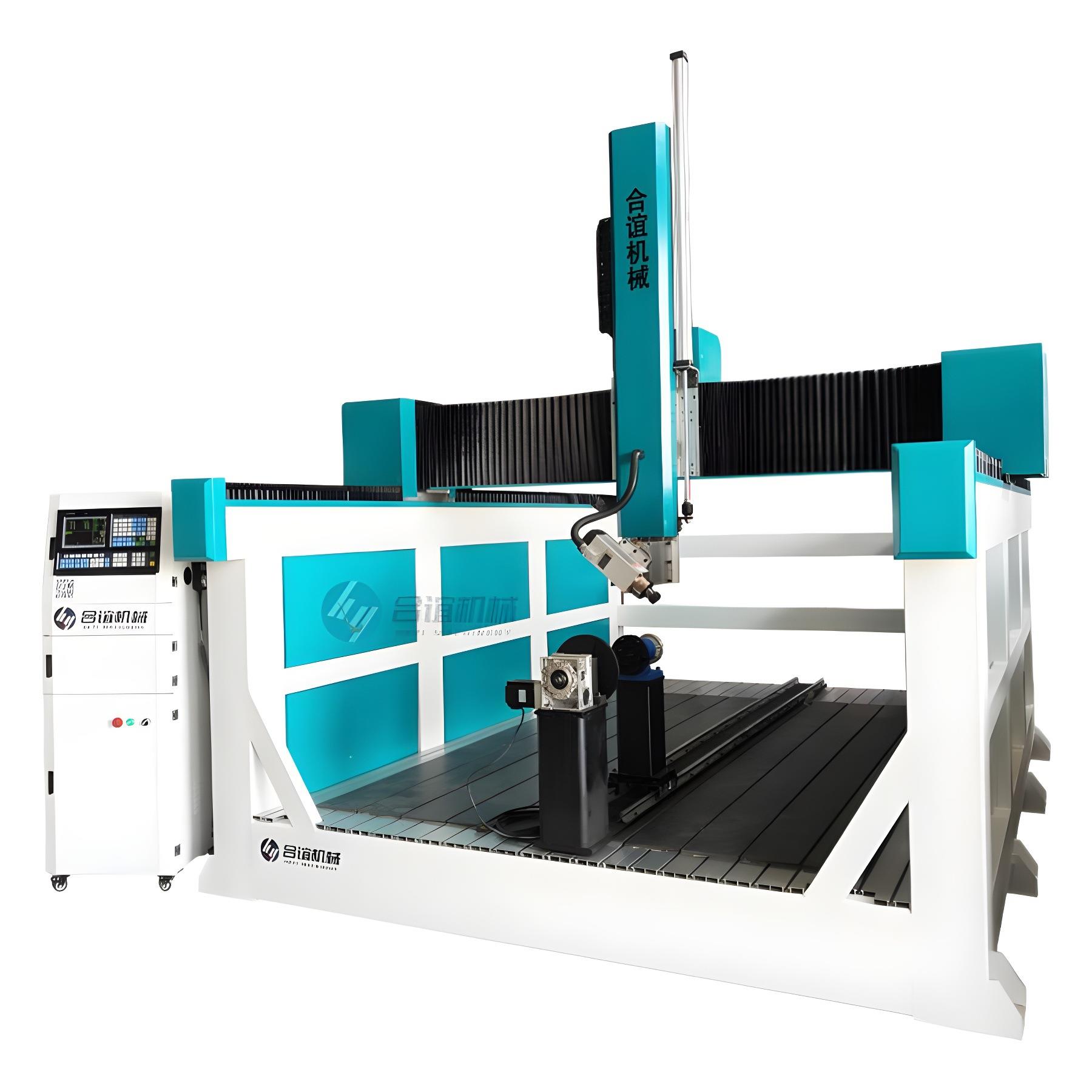 四轴摆头三维立体数控雕刻机泡沫EVA塑料模具木模3D造型模型加工
