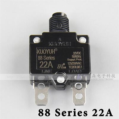 KUOYUH 88 Series 22A 塑料螺杆断路器3-25A过载保护器VDE CCC UL
