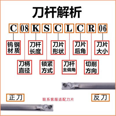 速发钨钢抗震刀杆C05H/C06K/C07K/C08K-SWUBR06硬质合金镗孔内孔