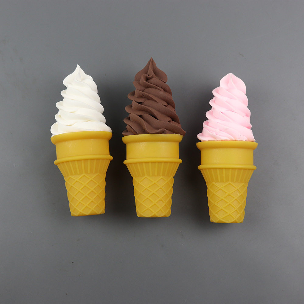 仿真冰淇淋冰箱贴仿真甜品食玩冰激凌蛋筒模型道具雪糕店装饰摆件