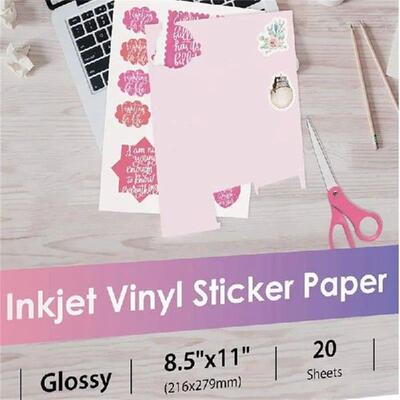现货24 Sheets Vinyl Stier Paper for Inkjet PXrinter -