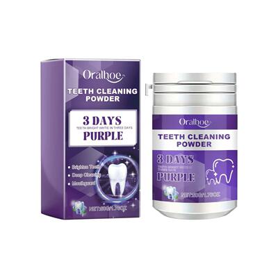 跨境Purple tooth powder gently protects teeth容光洁牙粉