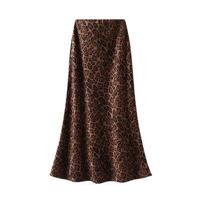 Leopard print skirt high waist fishtail skir半身裙高腰鱼尾裙