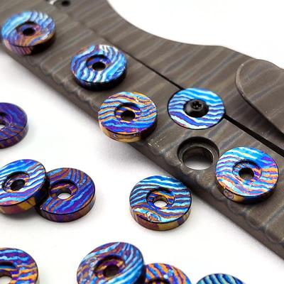 折刀锁定限位片 DIY刀具推刀盘 推刀钮 EM爱默生推刀盘ST SNG SMF