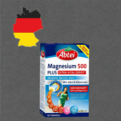 德国代购《全场满300包邮》Abtei维生素镁500复合维生素片42粒
