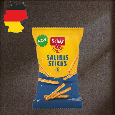 德国代购【全场满300包邮】Schar无麸质海盐小棒75g