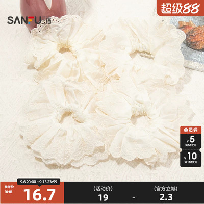 三福蕾丝发圈单个 甜美优雅清新俏皮发饰头饰配饰发束855793