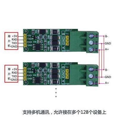 TTL转RS485串口模块usb转TTL RS485 232互转通信模块3.3-5V单片机