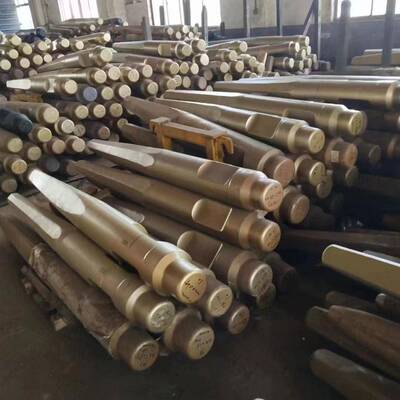 钎杆座破锤头挖BKE机碎配件头炮钎钢钎圆形底直径夯钎杆