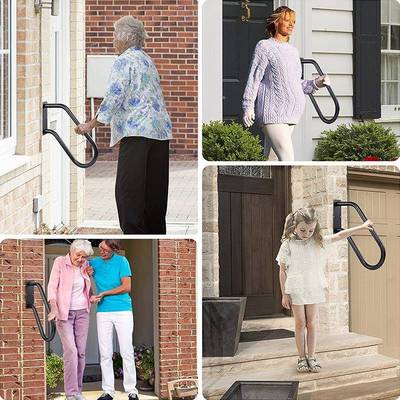 室外扶手用阶于车库、门廊、花RSP园楼、庭院壁挂式梯台扶手U形扶