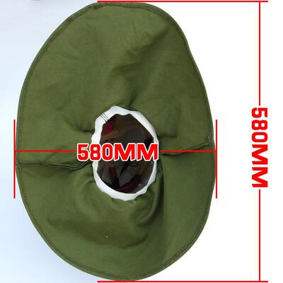 绿帆全布肩打砂防尘帽内置安帽披防砸喷砂帽面罩FLK喷帽漆防护面