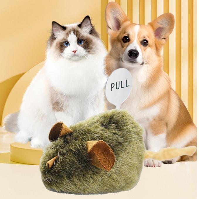 猫咪玩具叫叫鼠智能感应轻触发声毛绒仿真小老鼠自嗨解闷耐磨牙鼠