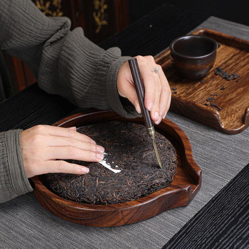木茶质分茶器茶子饼品茶盘分盘茶叶黑茶评赏普洱茶AEM饼托托 盘茶