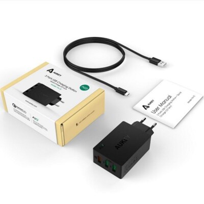 速发Aukey Qui Chge QC 2.0 42W   Wa Travel Chger 2