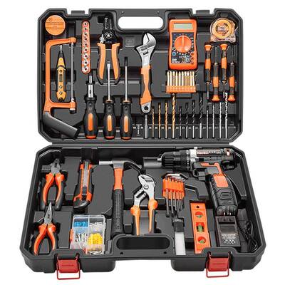 家两用具维修工具箱工具套装载车维修工具包电工维修MQE工翻盖车