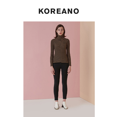 柯利亚诺冬季专柜同款黑色紧身打底牛仔裤 2120 KT7582G ￥2680