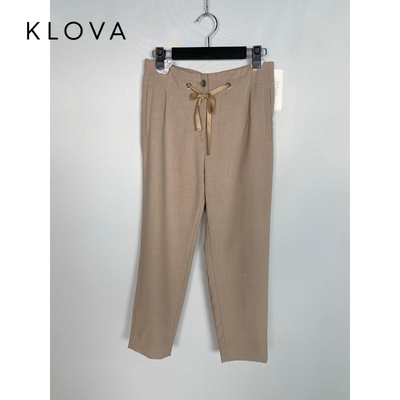 柯罗芭夏季专柜同款驼色梭织小锥裤 2016 KW3855C ￥2680