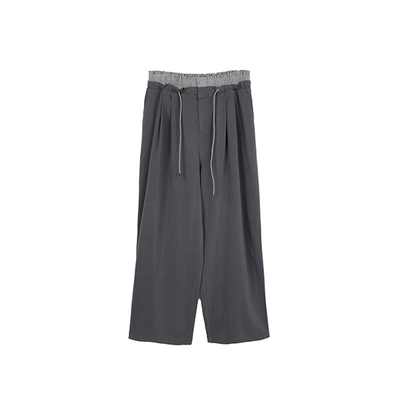 柯罗芭春秋专柜同款双腰抽绳宽松直筒阔腿裤  KW5037(BUN) ￥1990